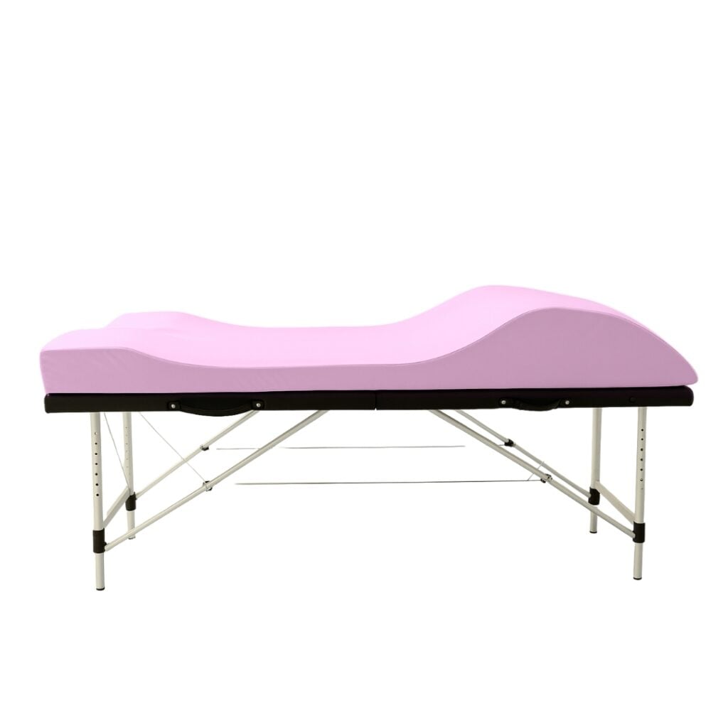 Materac kosmetyczny pudrowy róż z wbudowaną poduszką - Pimp My Lashes